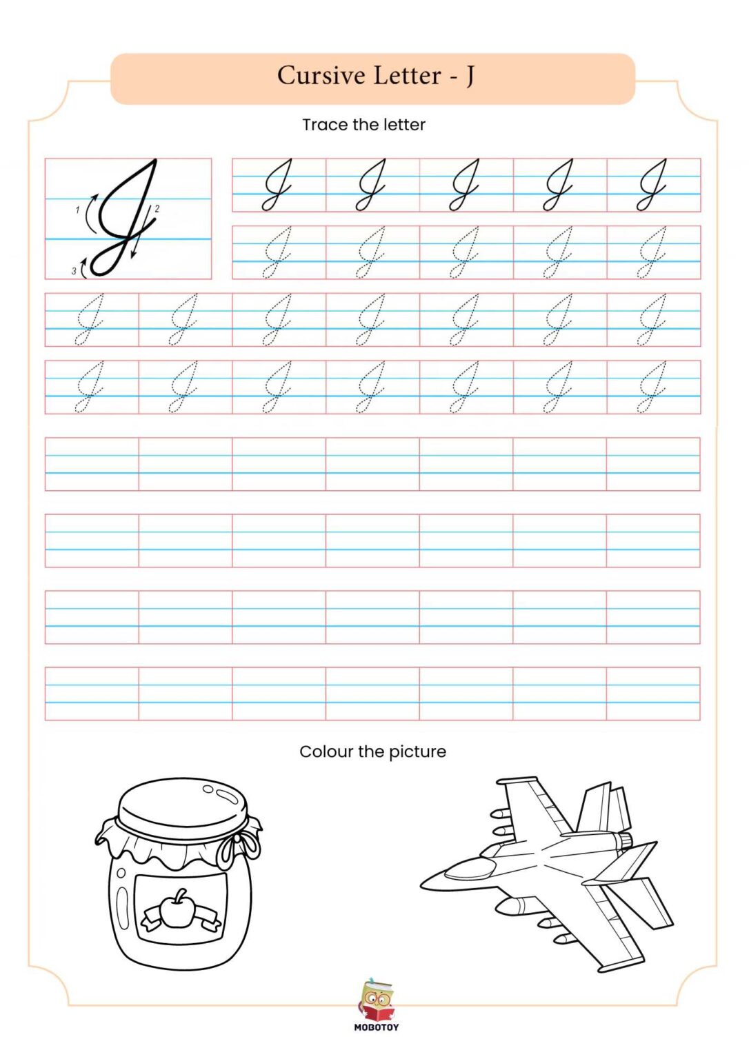 Cursive writing A to Z capital letters - Mobotoy